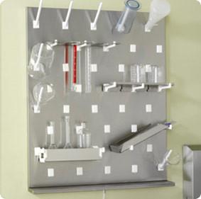 18'W x 30"H Stainless Steel Laboratory Pegboard Drying Rack – Blackland ...